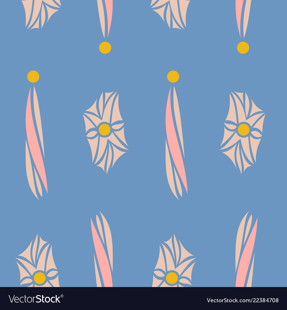 Seamless texture with floral background vintage Vector Image