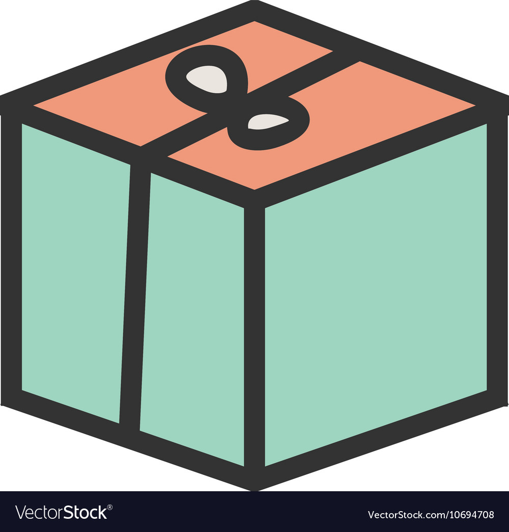Wrapped package Royalty Free Vector Image - VectorStock