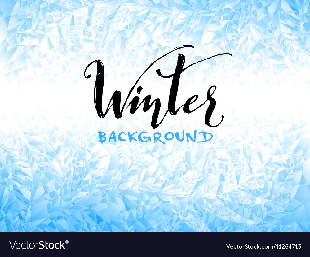 Ice winter background Royalty Free Vector Image