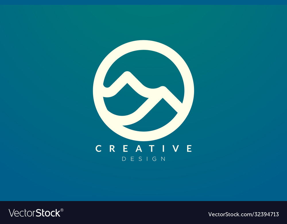 Logo design that combines circle objects Vector Image