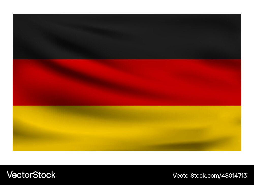 Realistic national flag of germany current state Vector Image