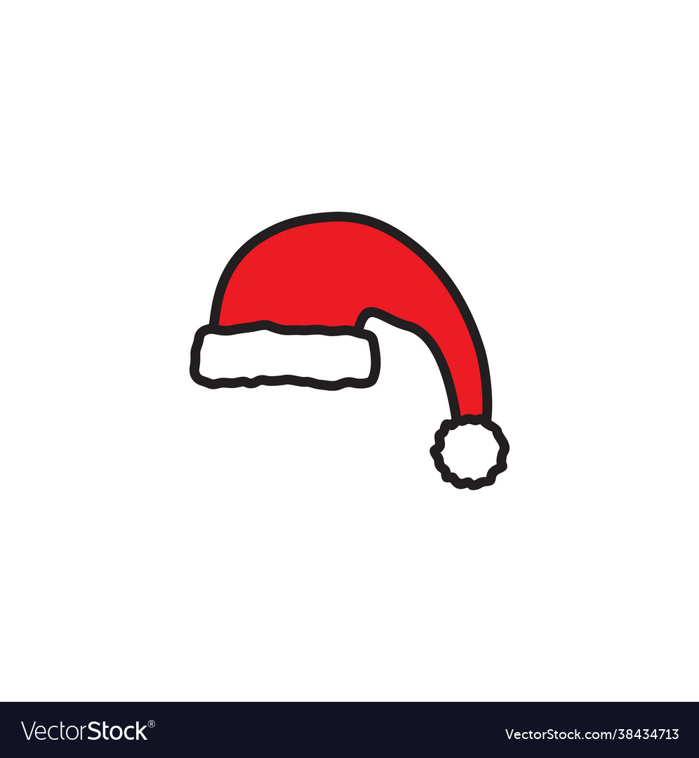 Santa hat Royalty Free Vector Image - VectorStock