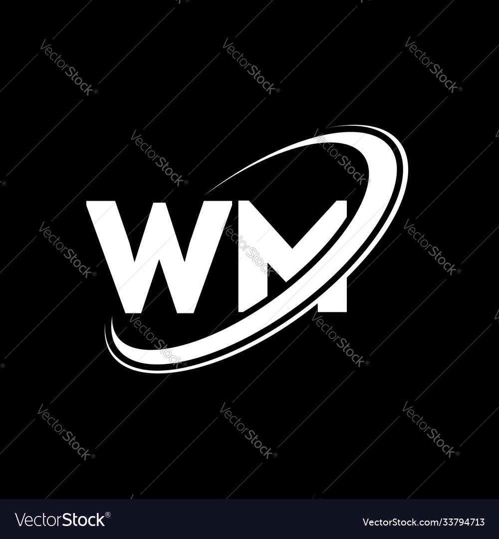 Wm w m letter logo design initial letter Vector Image Wm w m letter logo design initial letter Vector Image