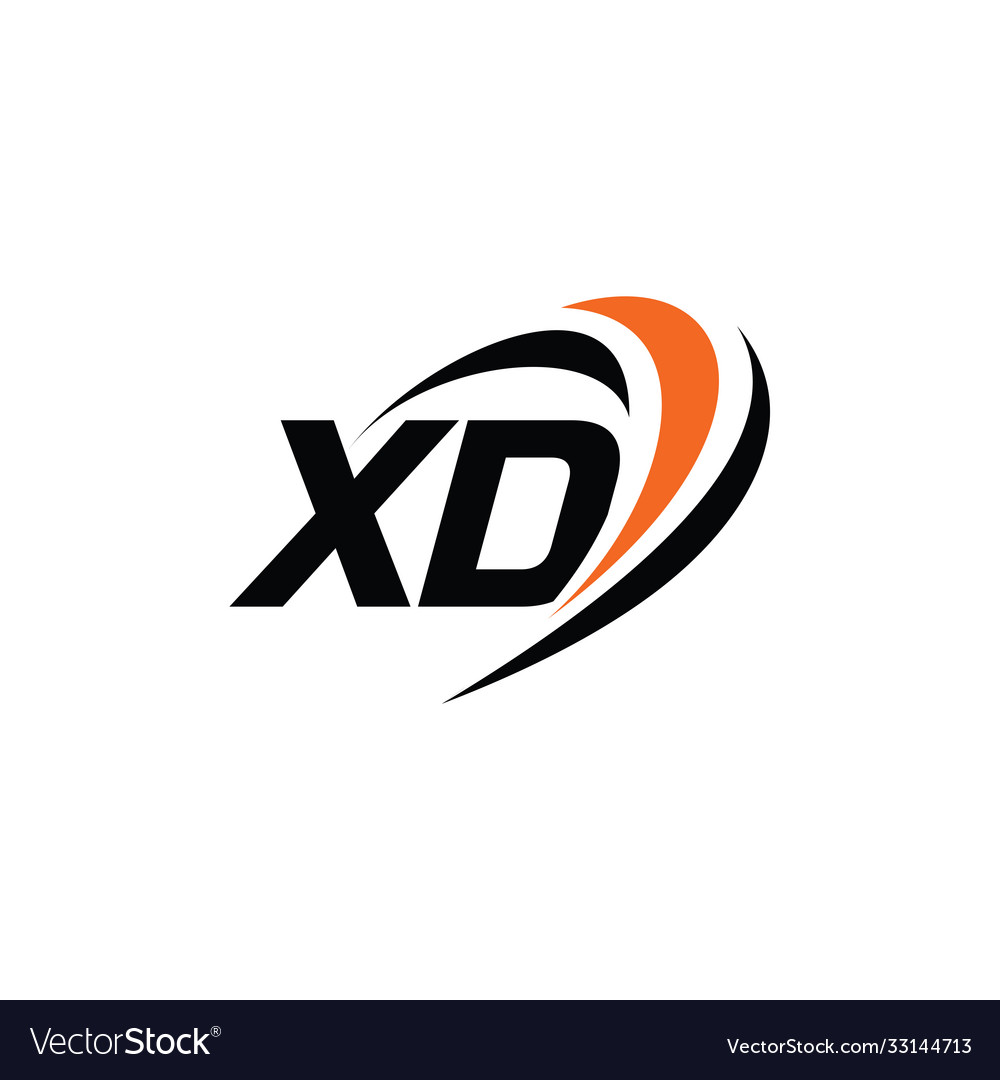 Xd monogram logo Royalty Free Vector Image - VectorStock
