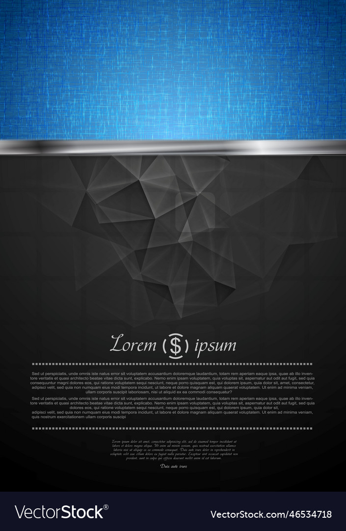 Bright tech background with metallic stripe Vector Image