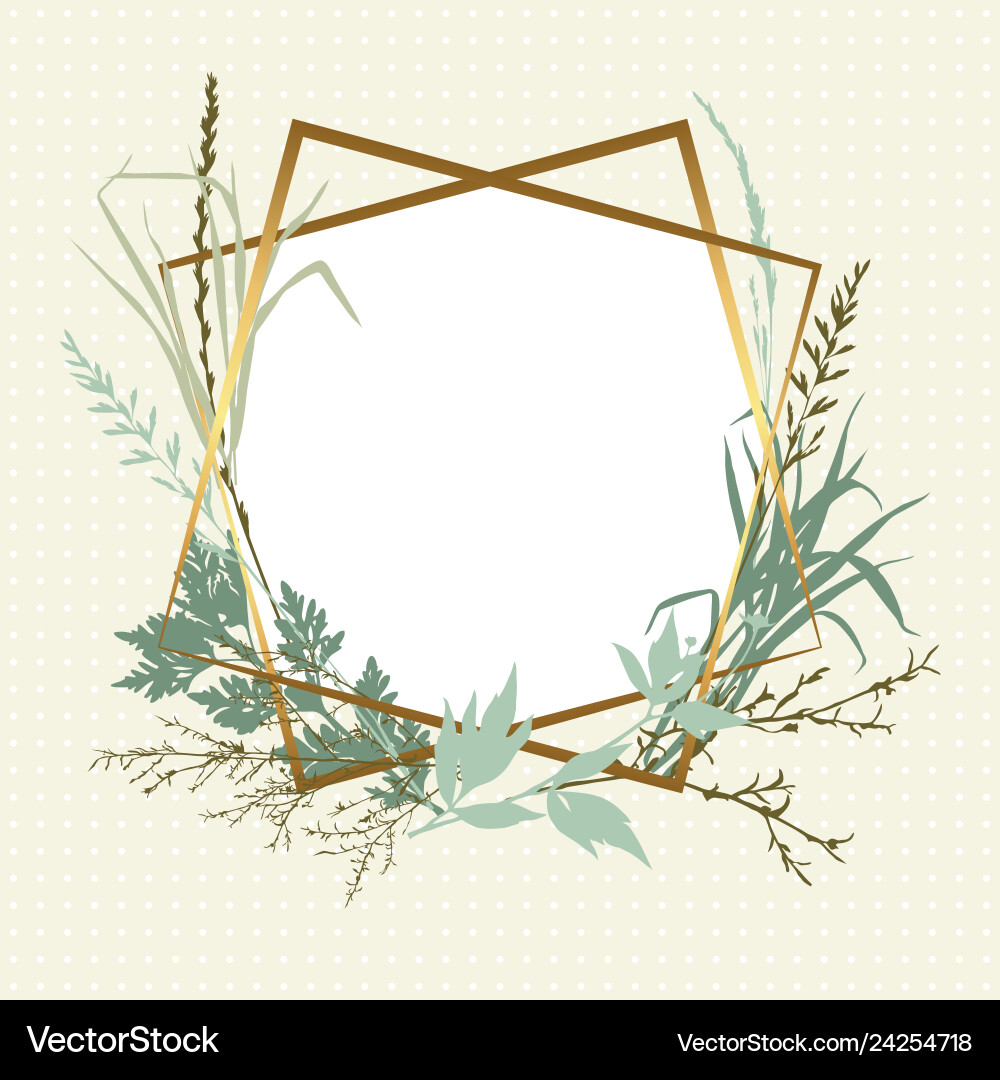 Card with grass Royalty Free Vector Image - VectorStock