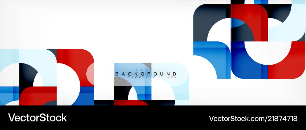 Color square shapes geometric modern abstract Vector Image