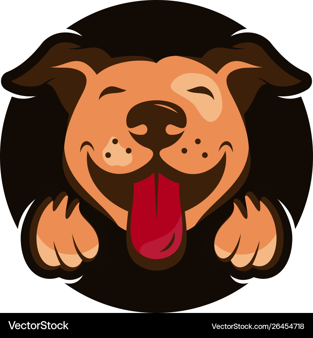 Dog logo design template icon logo Royalty Free Vector Image