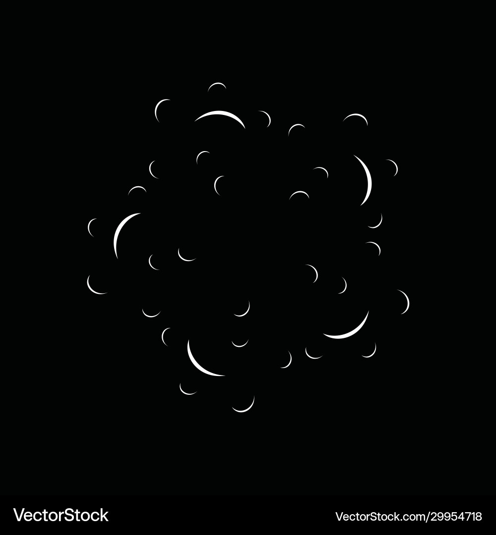Dust simple symbol abstract design Royalty Free Vector Image