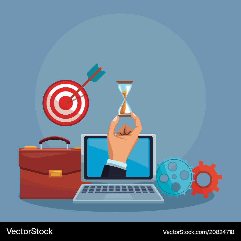 Financial technology concept Royalty Free Vector Image