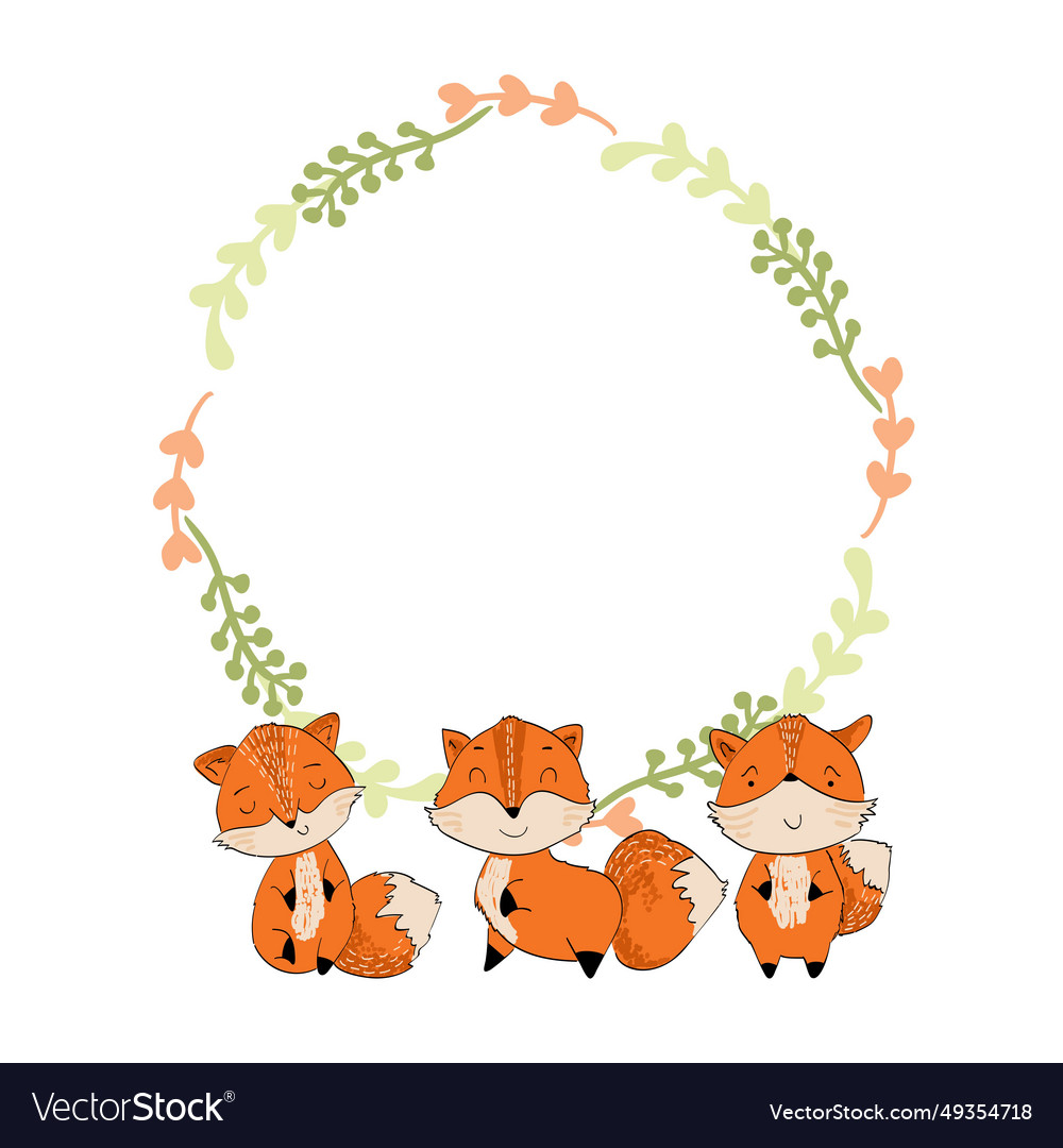 Forest frame Royalty Free Vector Image - VectorStock