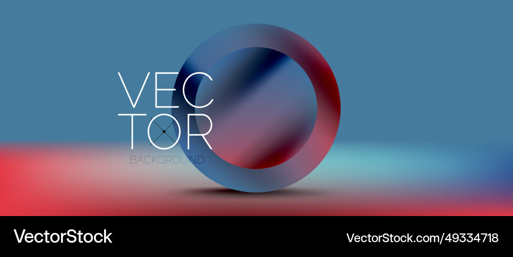 Liquid gradient color geometric shapes and circles