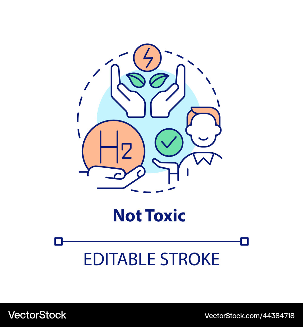 Non toxic fuel concept icon Royalty Free Vector Image