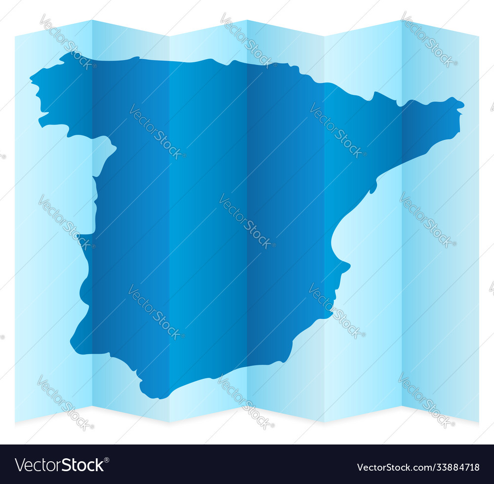 Spain map Royalty Free Vector Image - VectorStock