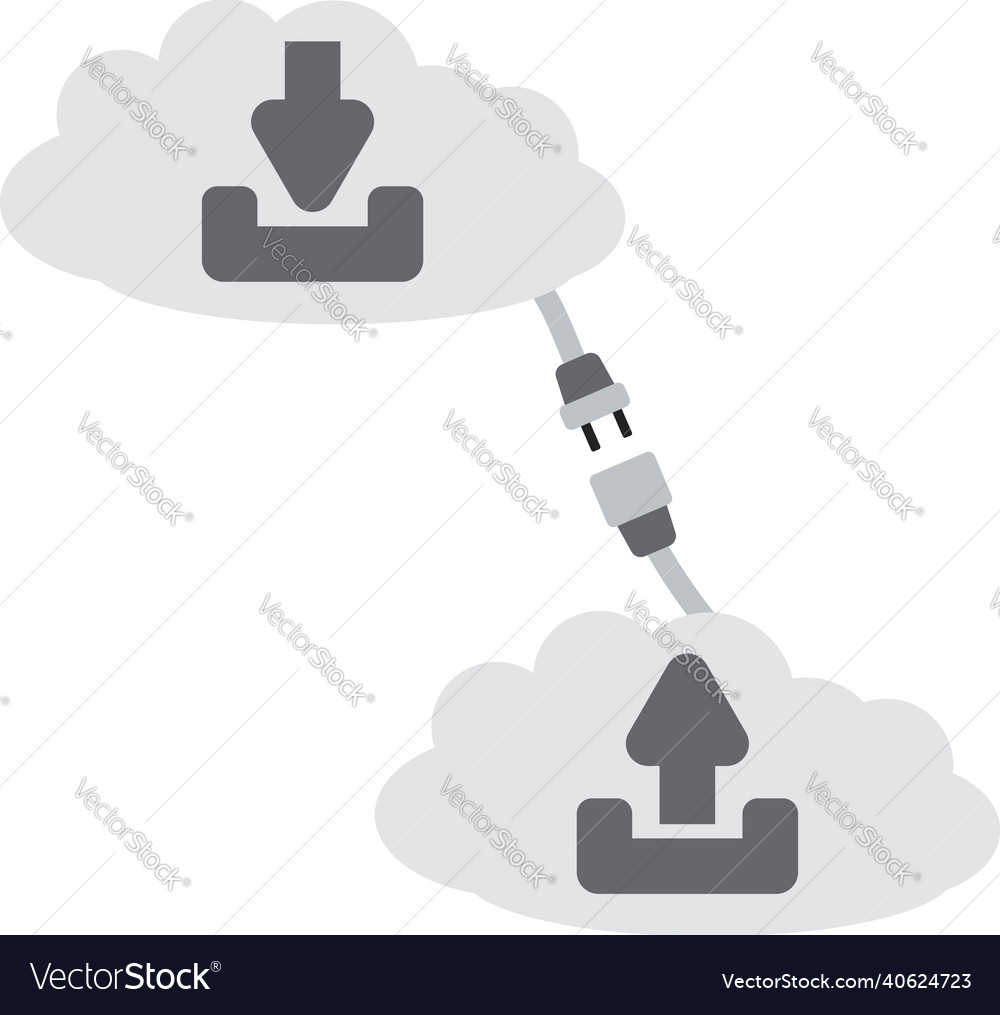 Cloud connection icon Royalty Free Vector Image