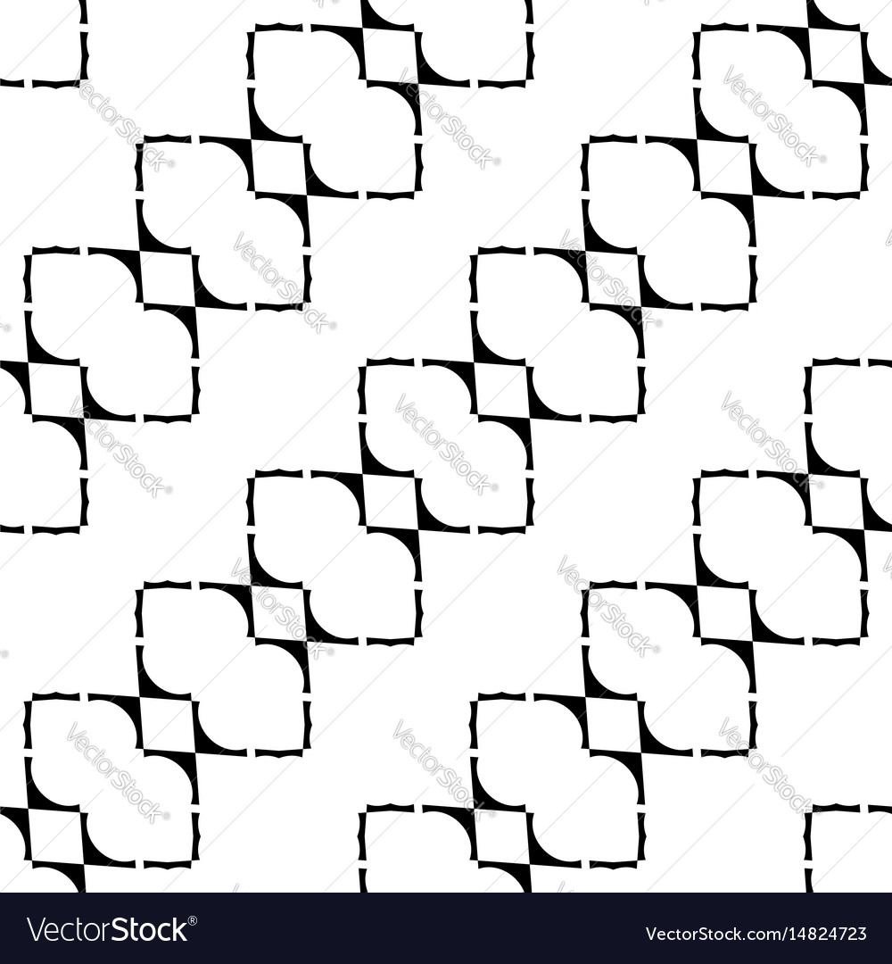 Design seamless monochrome geometric pattern Vector Image