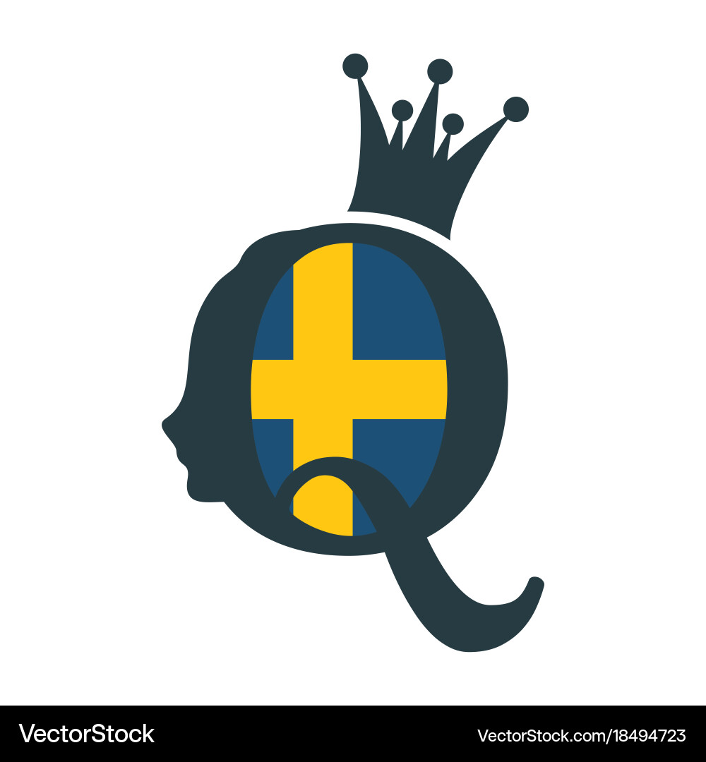 Vintage queen silhouette medieval profile Vector Image