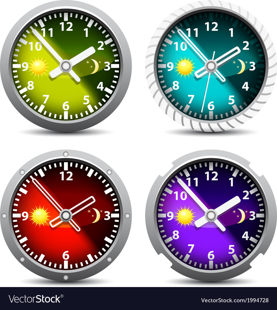 Clocks Royalty Free Vector Image - VectorStock