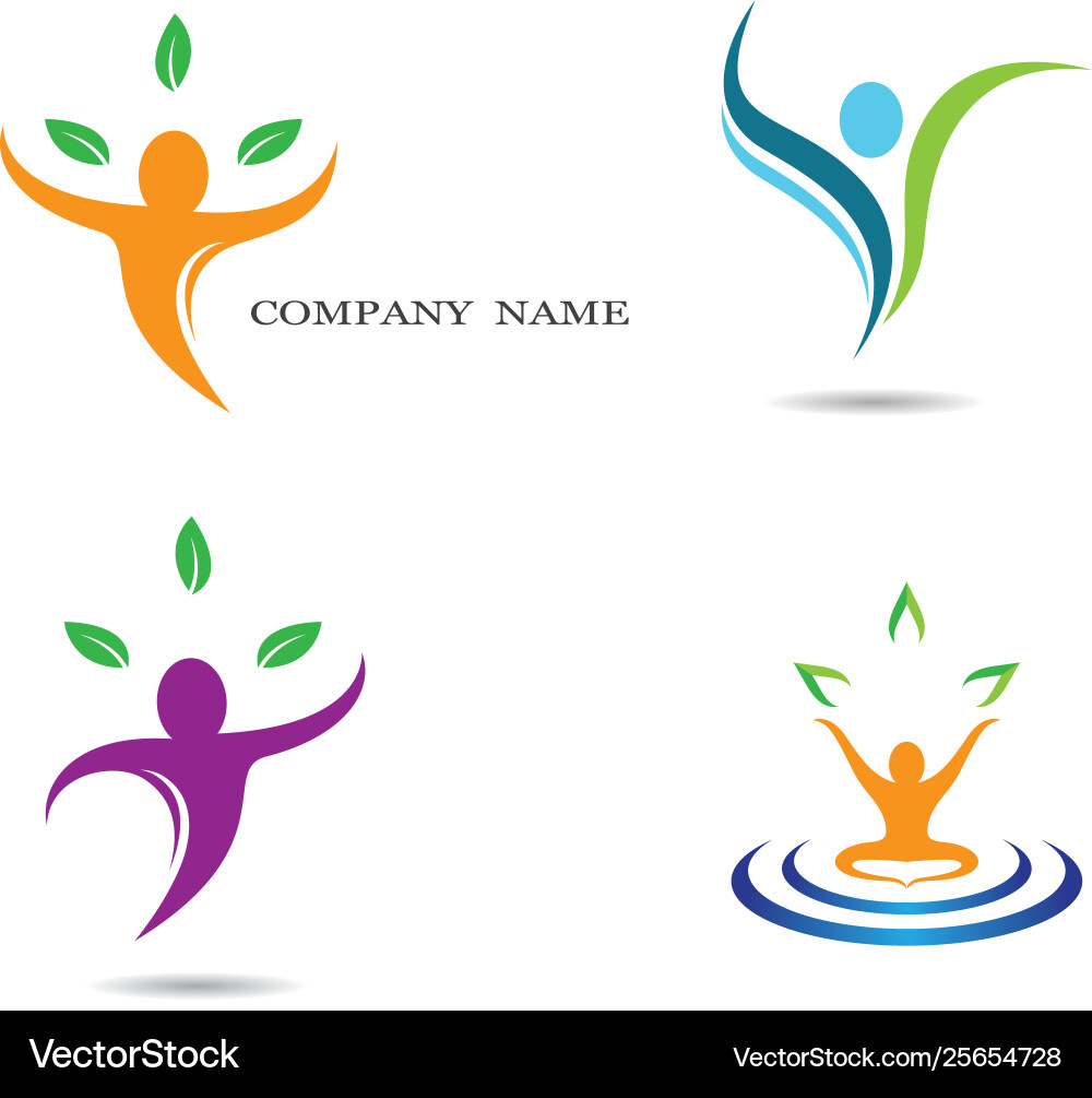 Human health symbol design Royalty Free Vector Image