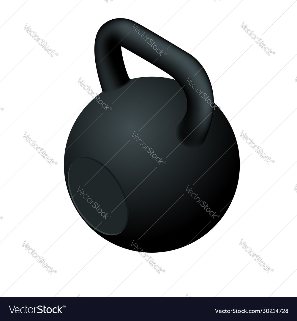 Isometric black dumbbells icon isolated on white Vector Image
