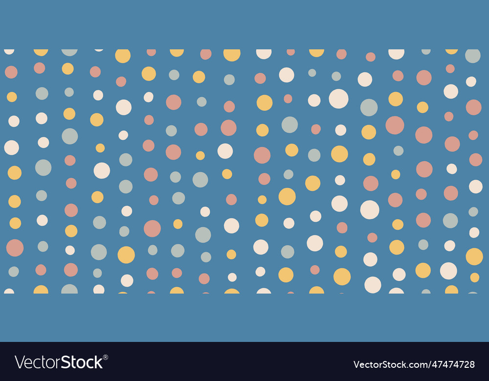Seamless abstract pattern with hand-drawn circles Vector Image