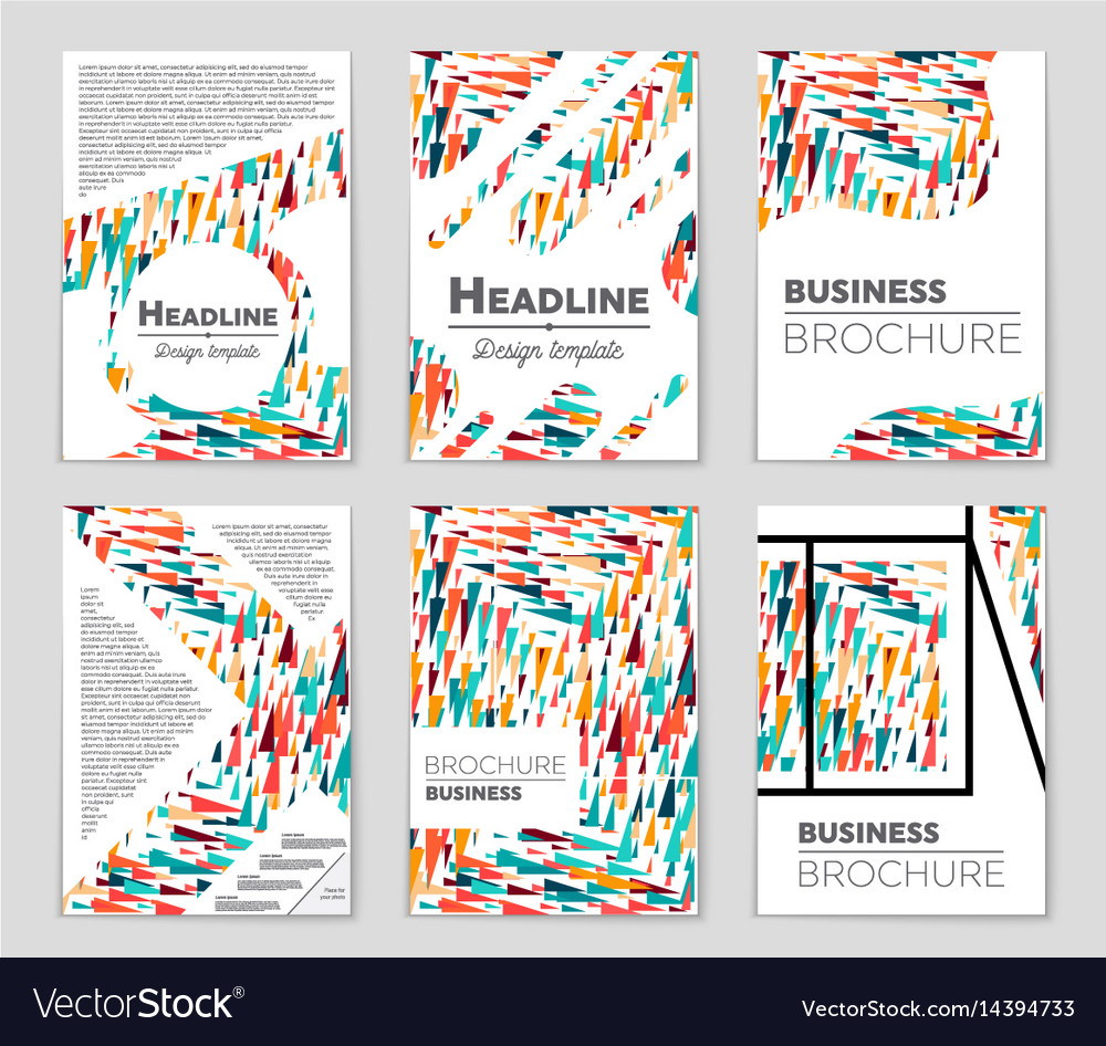 Abstract layout background set for art Royalty Free Vector