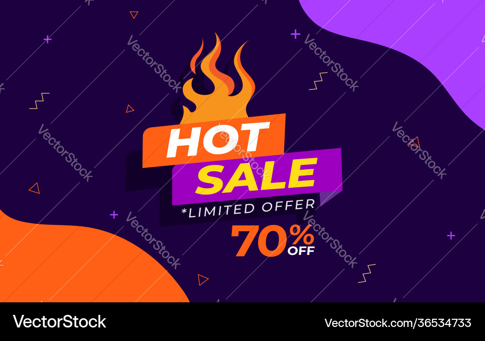 Hot sale background banner template flat style Vector Image