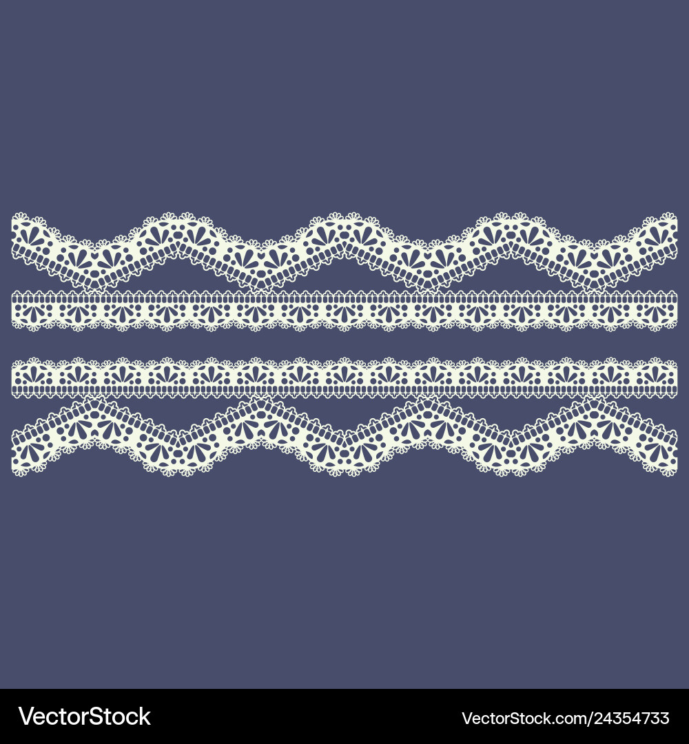 Lace border pattern for boutique fashion Vector Image
