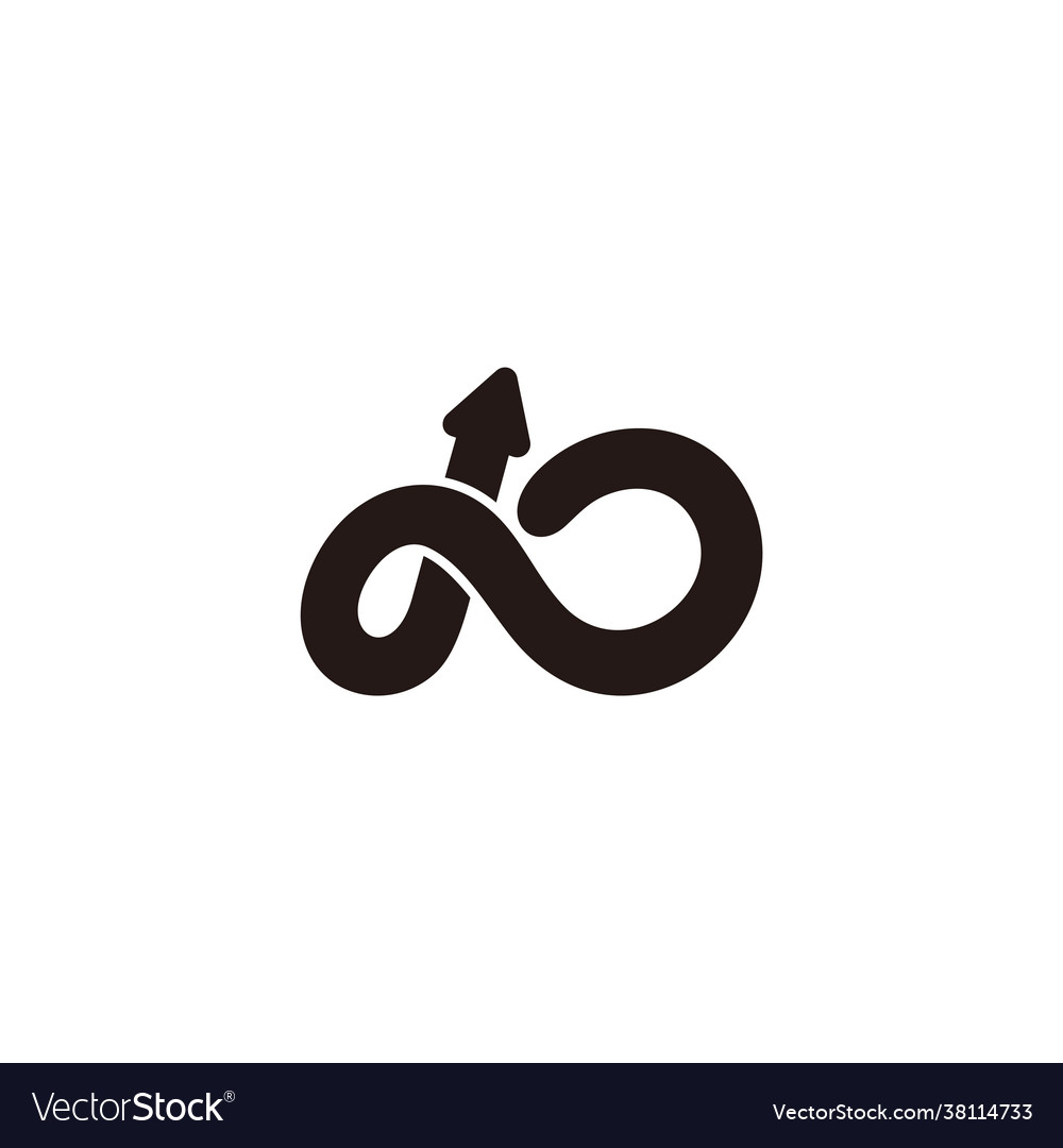 Loop motion arrow up simple design Royalty Free Vector Image