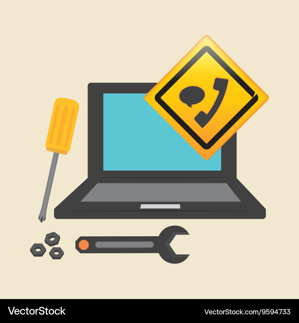 Technical service call center icon support Vector Image