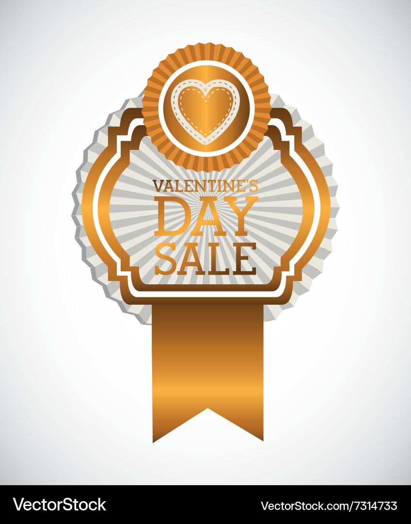 Valentines day sale design Royalty Free Vector Image