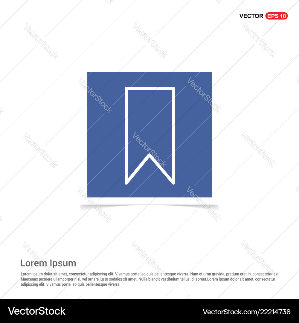 Badge icon - blue photo frame Royalty Free Vector Image