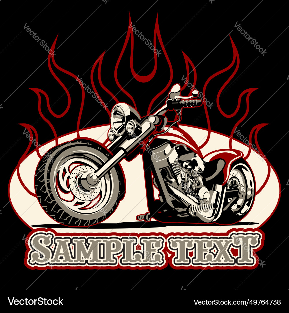 Cartoon motorbike Royalty Free Vector Image - VectorStock