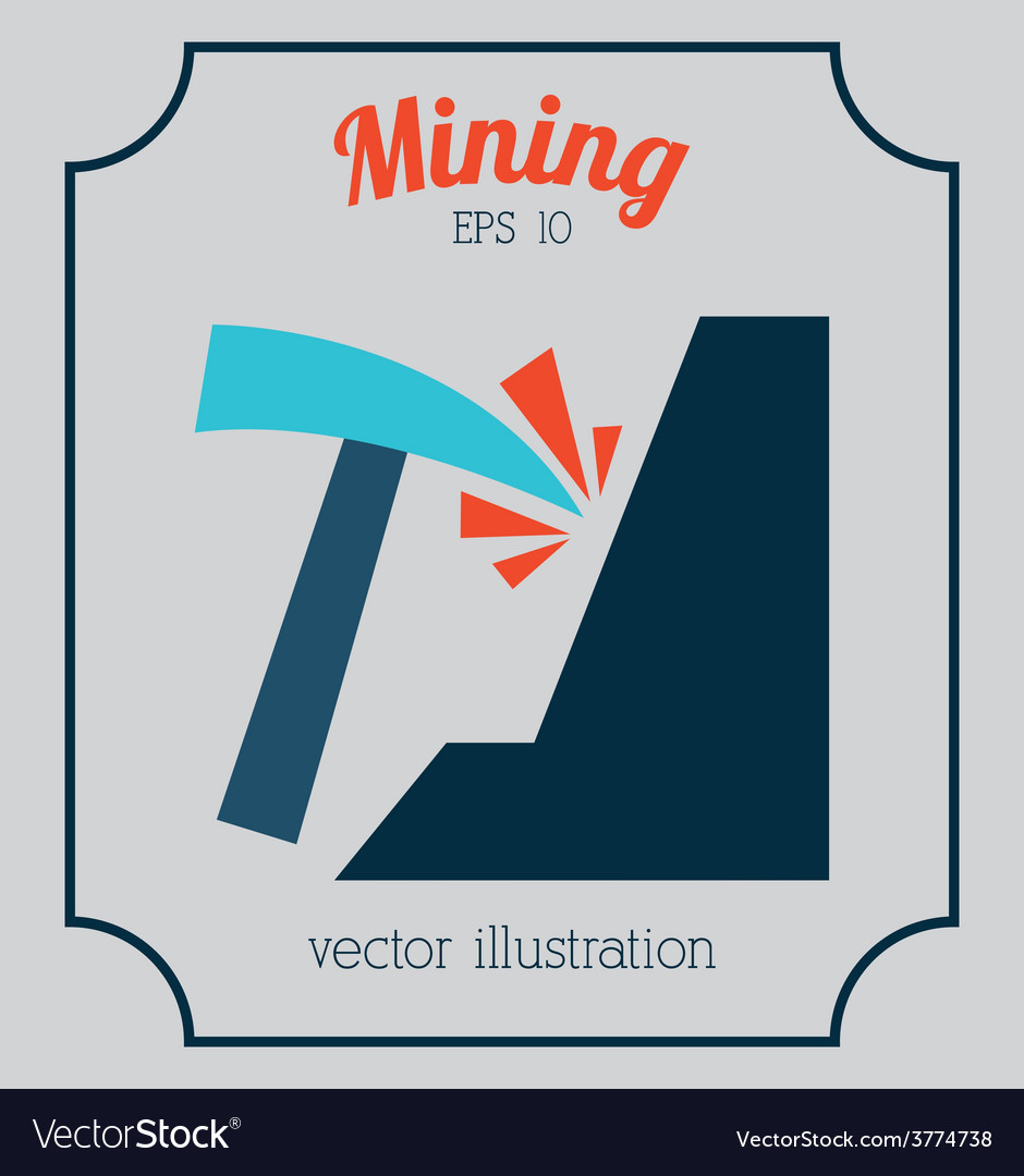 Mining icon Royalty Free Vector Image - VectorStock