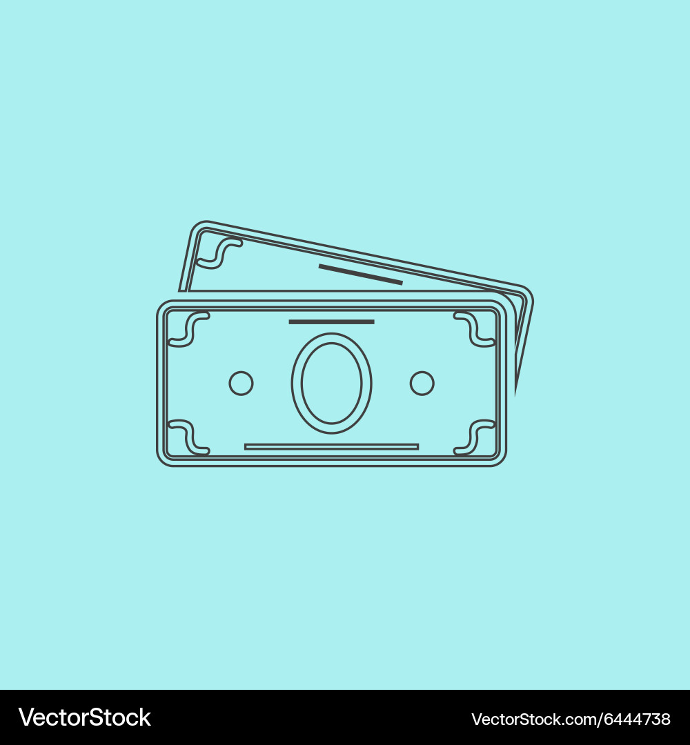 Money cash icon Royalty Free Vector Image - VectorStock