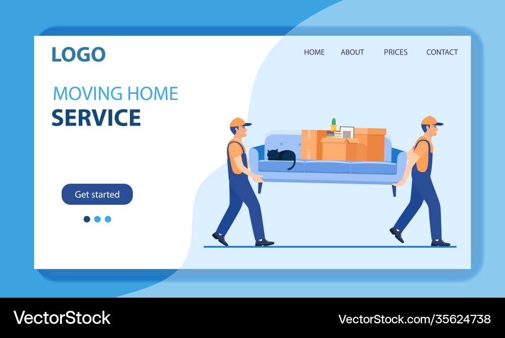 Moving service and delivery company Royalty Free Vector
