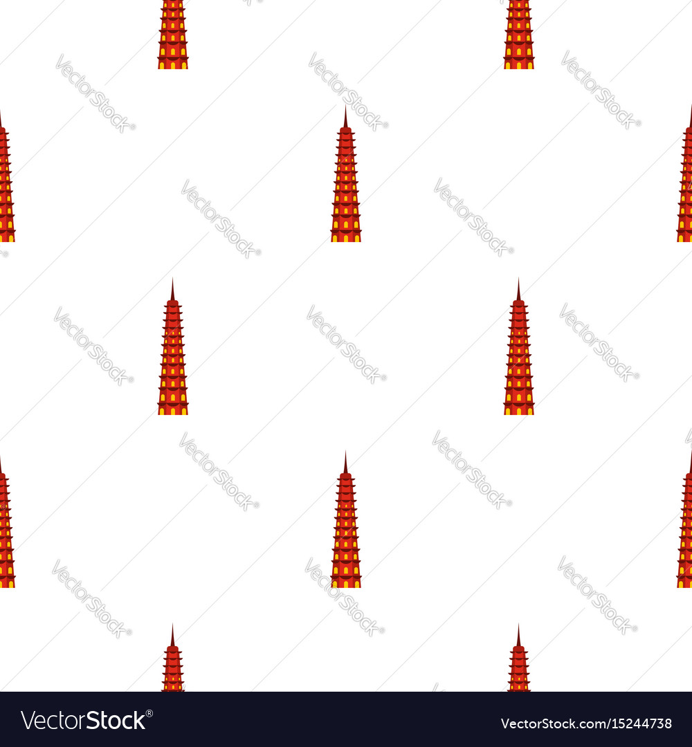 Temple pattern seamless Royalty Free Vector Image