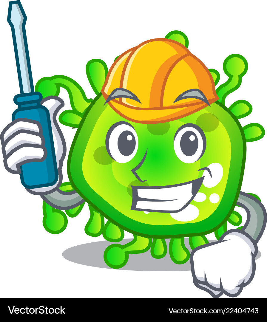 Automotive virus cells bacteria microbe isolated Vector Image