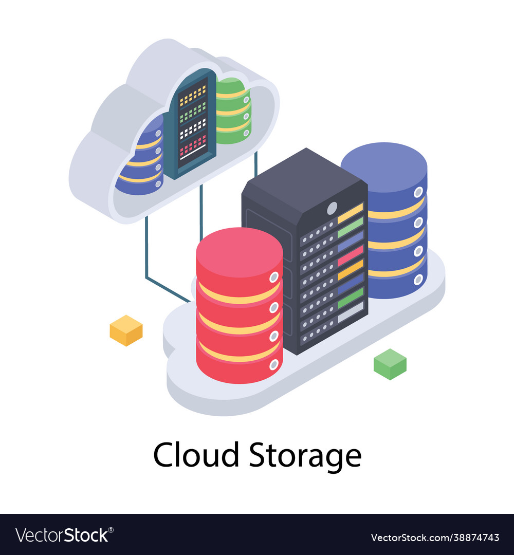 Cloud storage Royalty Free Vector Image - VectorStock