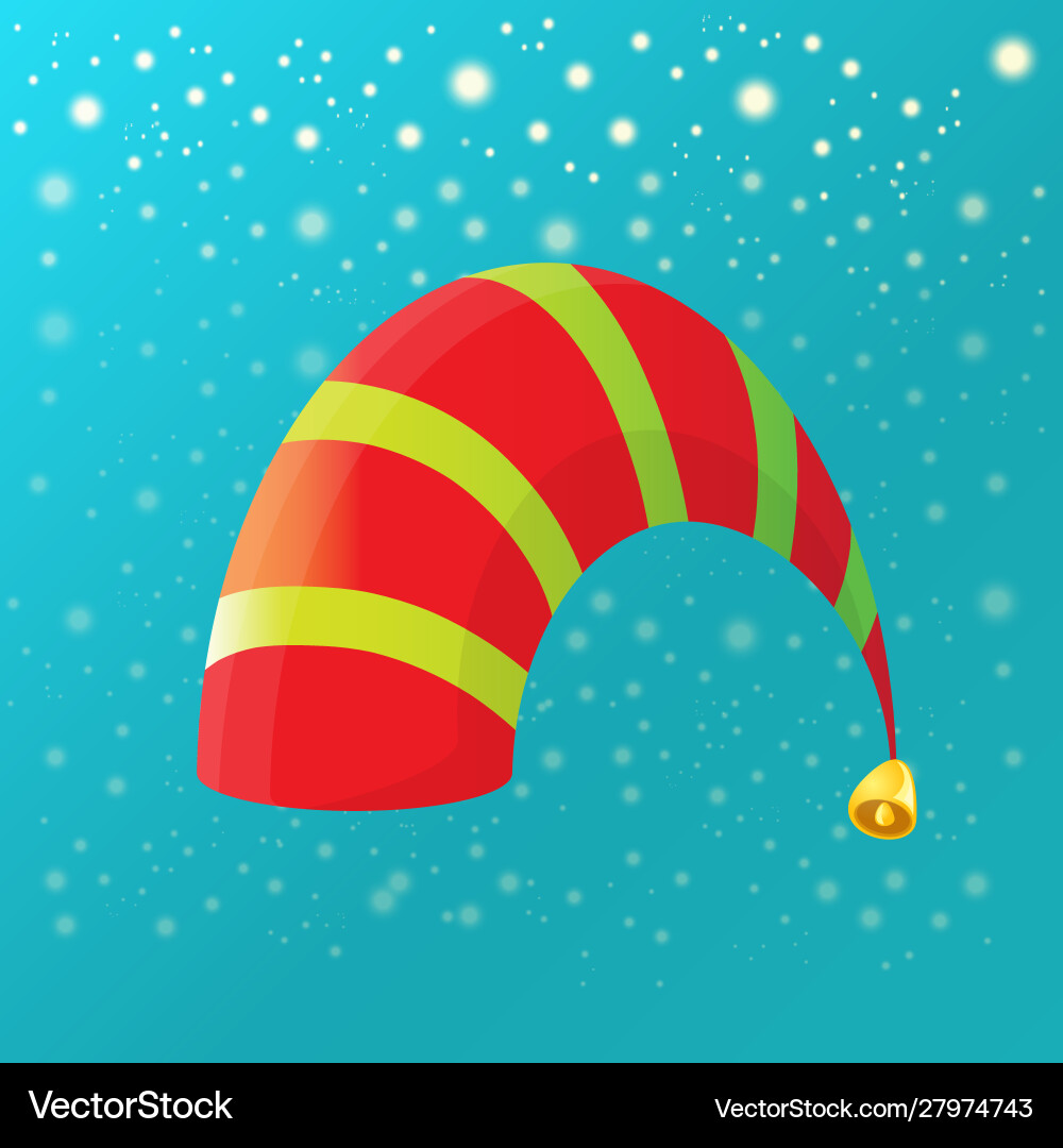 Funky red and green stripped cartoon Royalty Free Vector