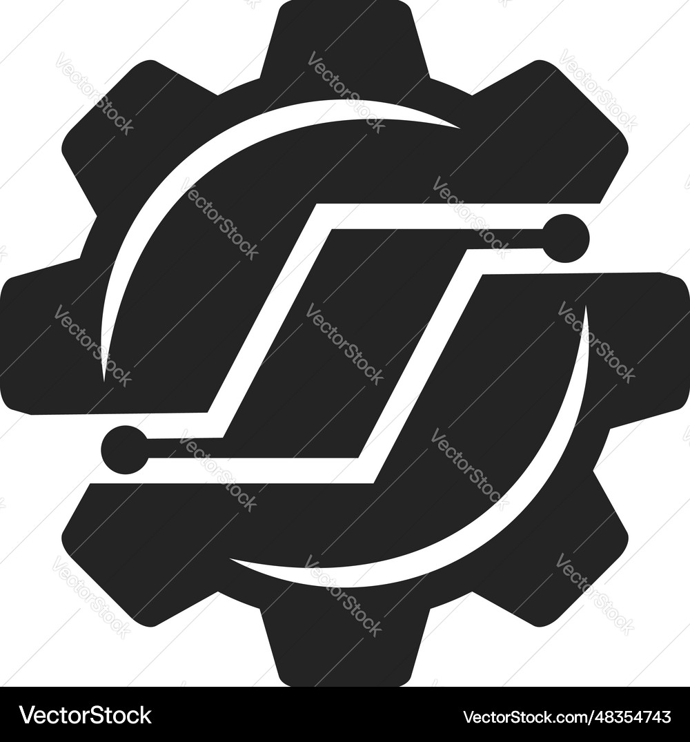 Industry logo template isolated brand identity Vector Image