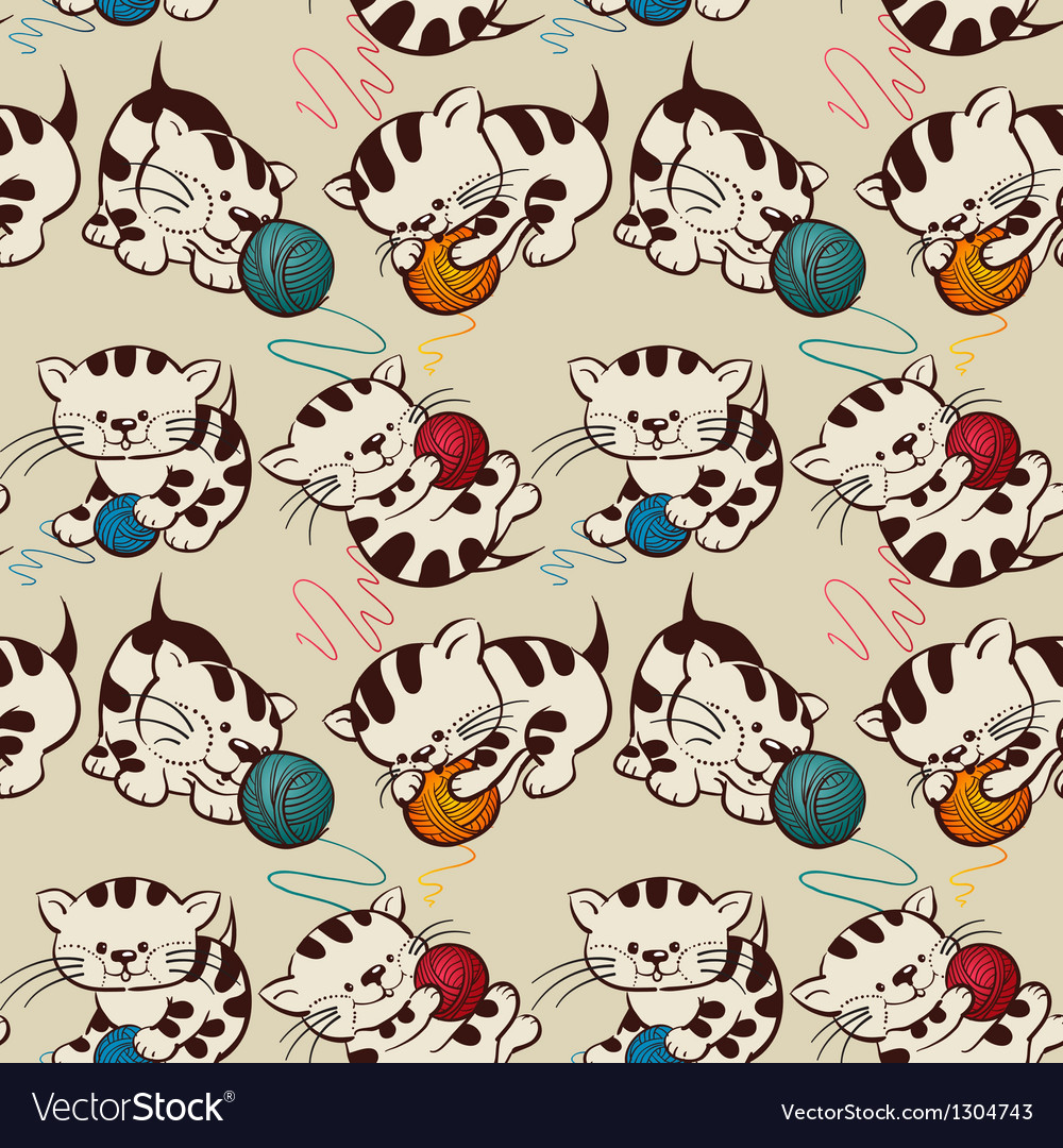 Kittens Royalty Free Vector Image - VectorStock