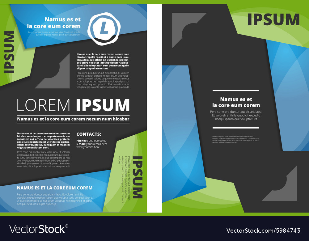 Leaflet template Royalty Free Vector Image - VectorStock