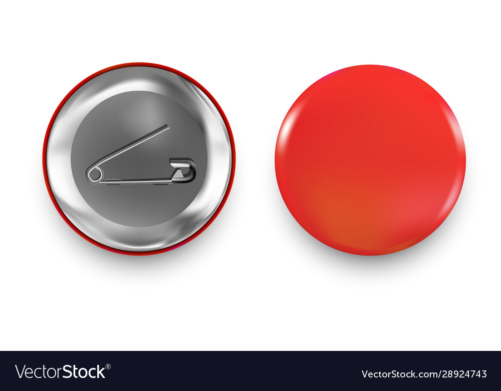 Pin button Royalty Free Vector Image - VectorStock