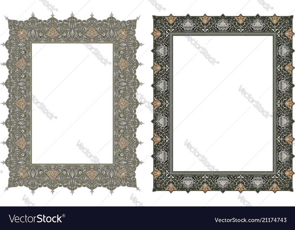 Square elegant frame Royalty Free Vector Image