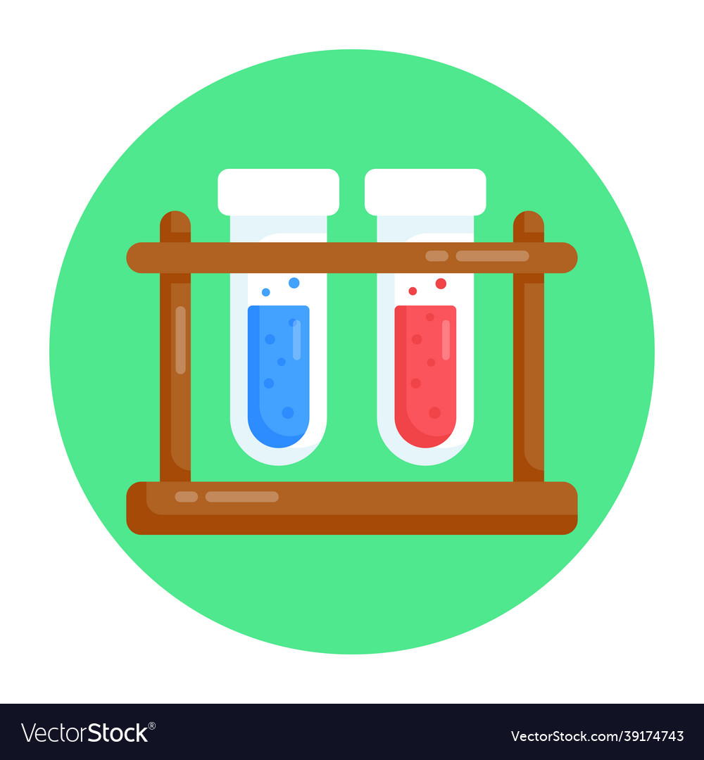Test tubes Royalty Free Vector Image - VectorStock