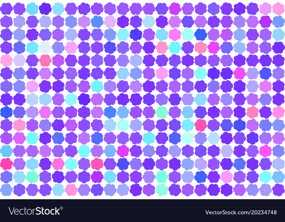 Abstract colored oval mixed shape pattern design Vector Image