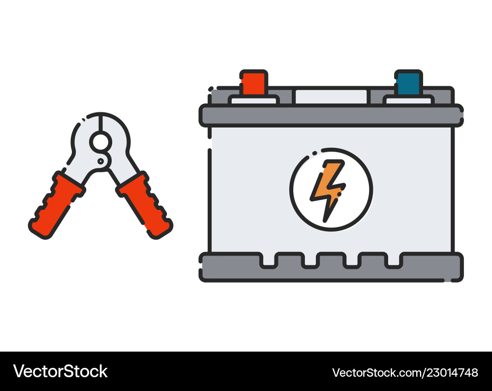 Car battery Royalty Free Vector Image - VectorStock