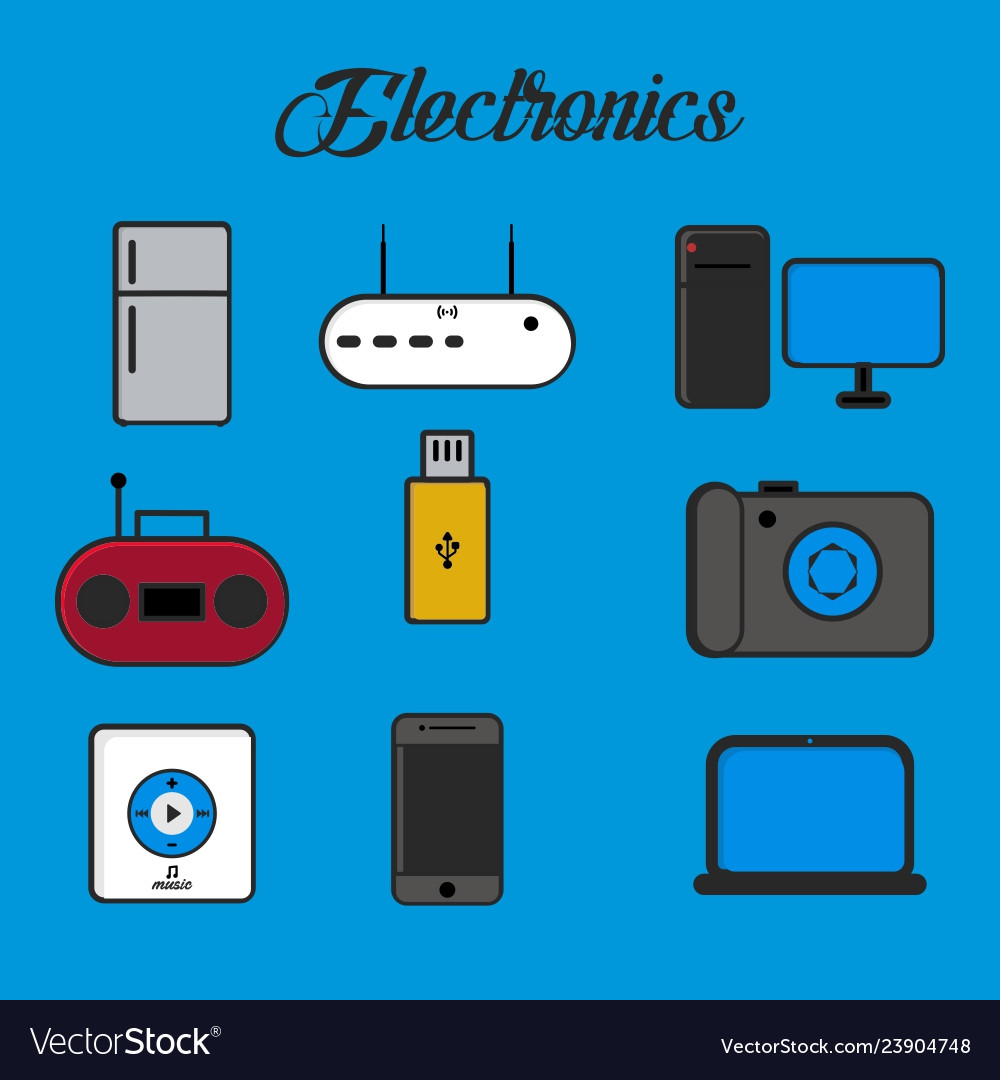Electronics Royalty Free Vector Image - VectorStock