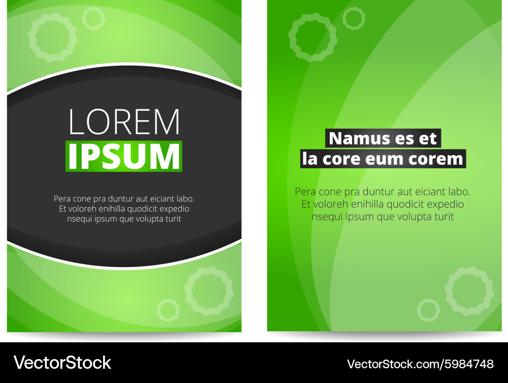 Leaflet template Royalty Free Vector Image - VectorStock